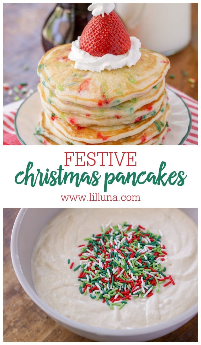 Christmas Pancakes {Festive + Kid-Friendly} | Lil' Luna