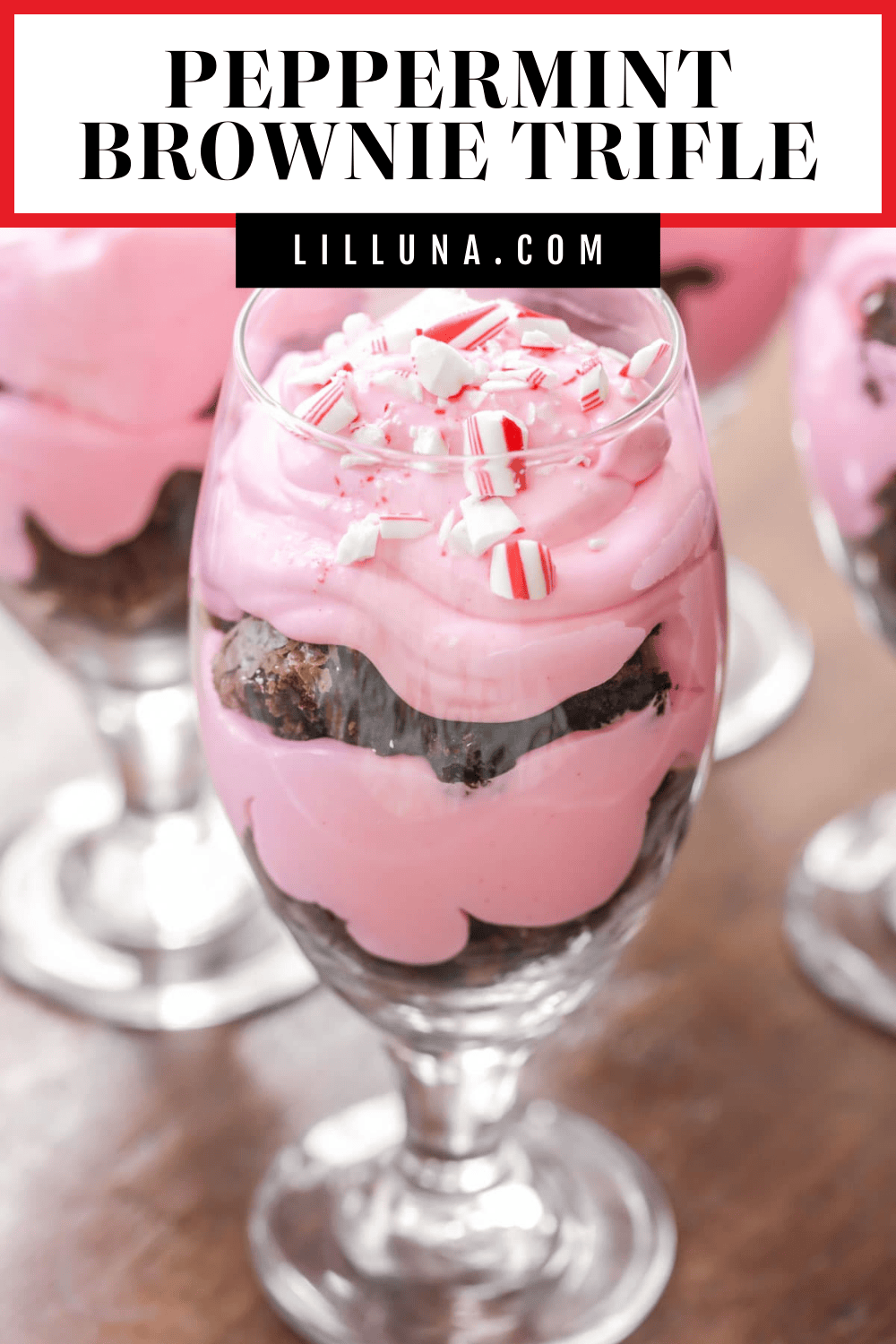 Peppermint Brownie Trifle {Simple + Delicious} | Lil' Luna