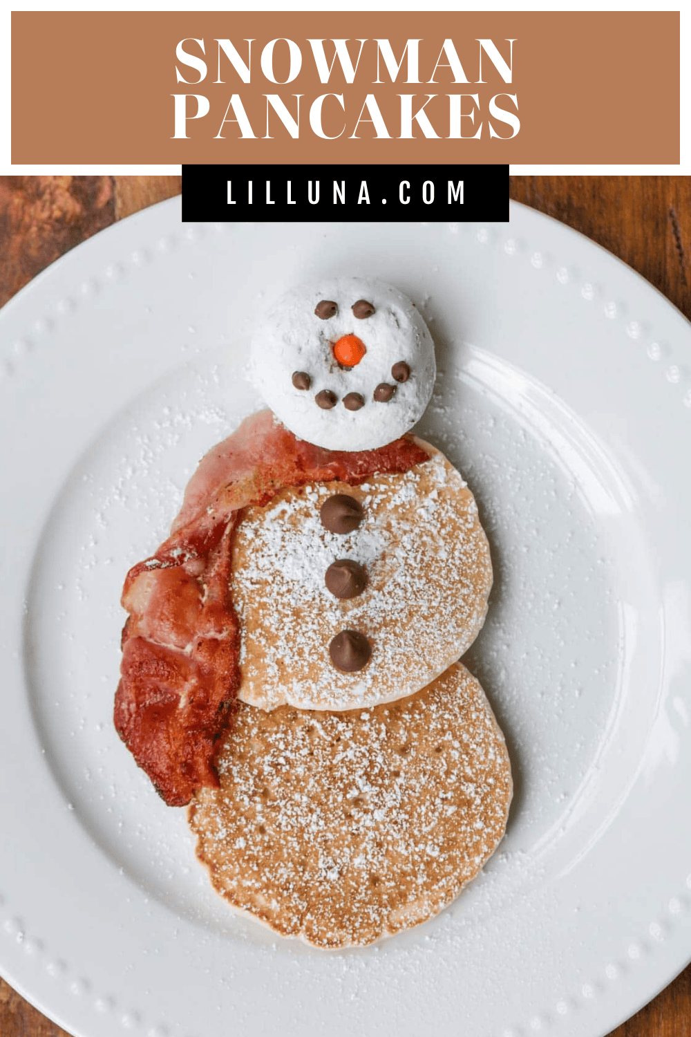Snowman Pancakes {Quick, Easy + Kids Love Them!} | Lil' Luna