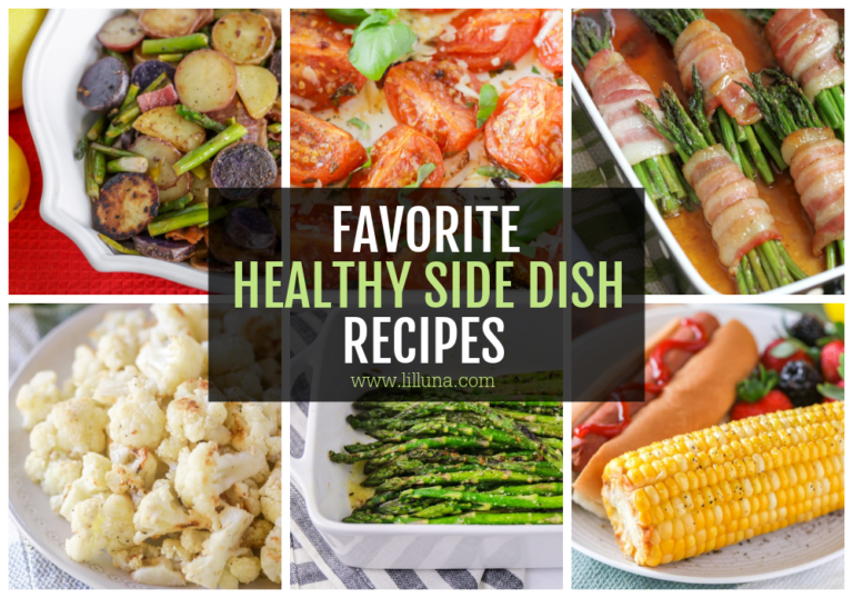 30+ Healthy Side Dishes {Vegetables + More!} | Lil' Luna