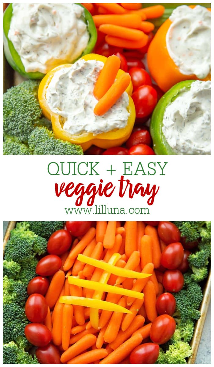 Veggie Tray {Ideas + Tips} | Lil' Luna