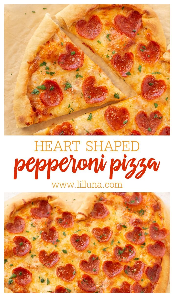 Heart Shaped Pizza Recipe {Perfect for Valentine's Day!} | Lil' Luna