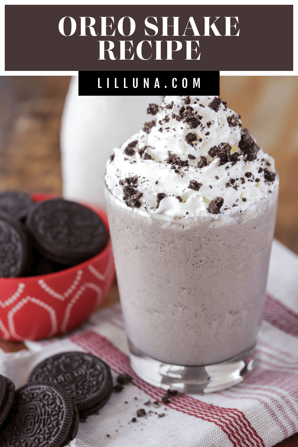 Homemade Oreo Shake {Made in Minutes!} | Lil' Luna