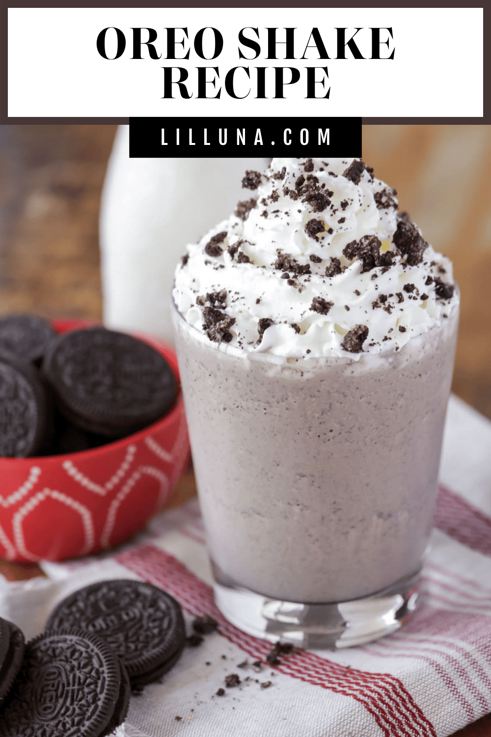 Homemade Oreo Shake {Made in Minutes!} | Lil' Luna