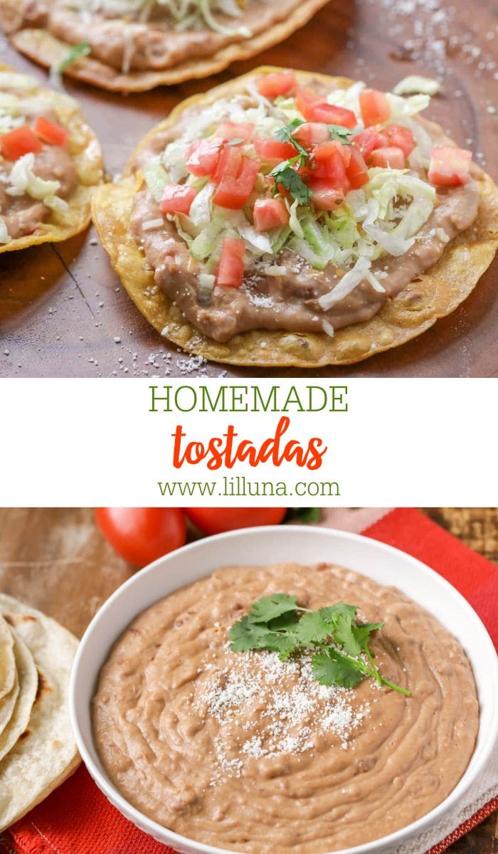Tostada {with Beans! +VIDEO} | Lil' Luna