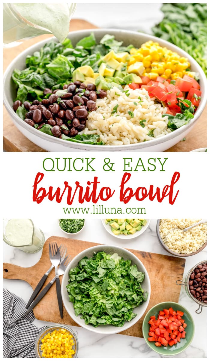 Quick + Easy Burrito Bowl {Fresh + Healthy} | Lil' Luna