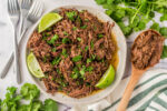 Slow Cooker Barbacoa {Mexican Beef BBQ} | Lil' Luna