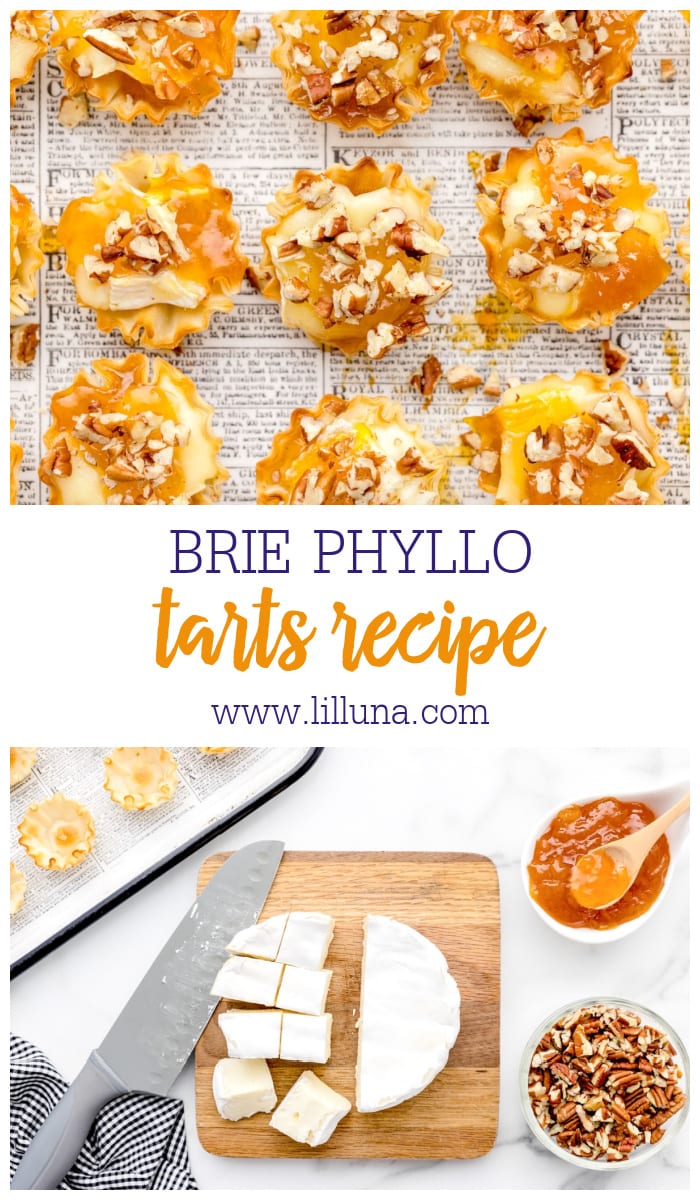 Brie Phyllo Tarts {An impressive appetizer!} | Lil' Luna