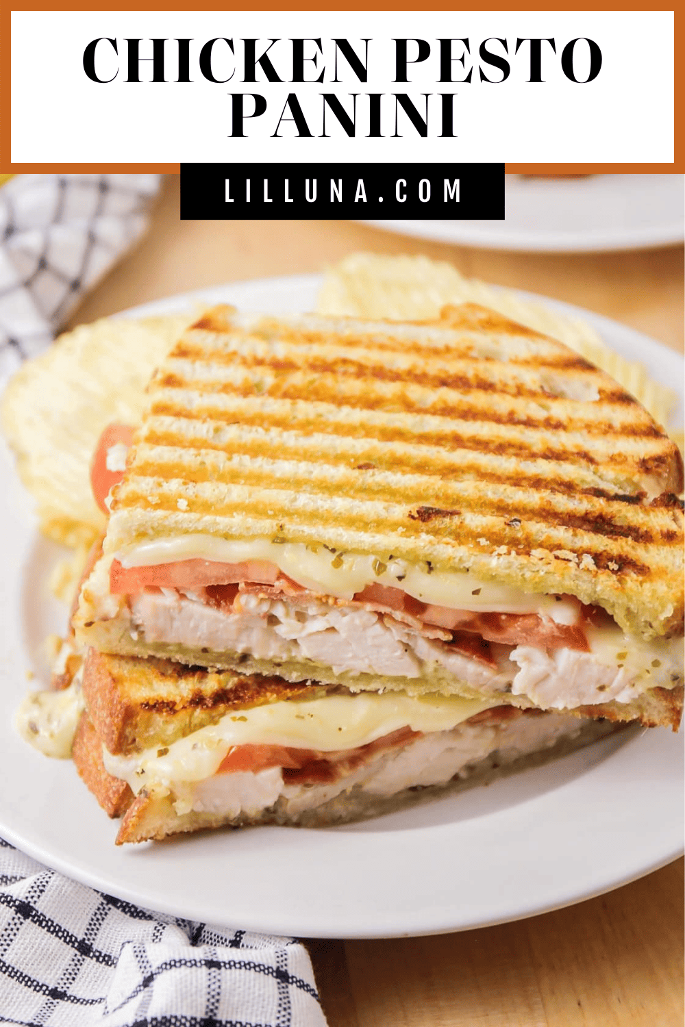 Easy Chicken Pesto Panini Recipe | Lil' Luna