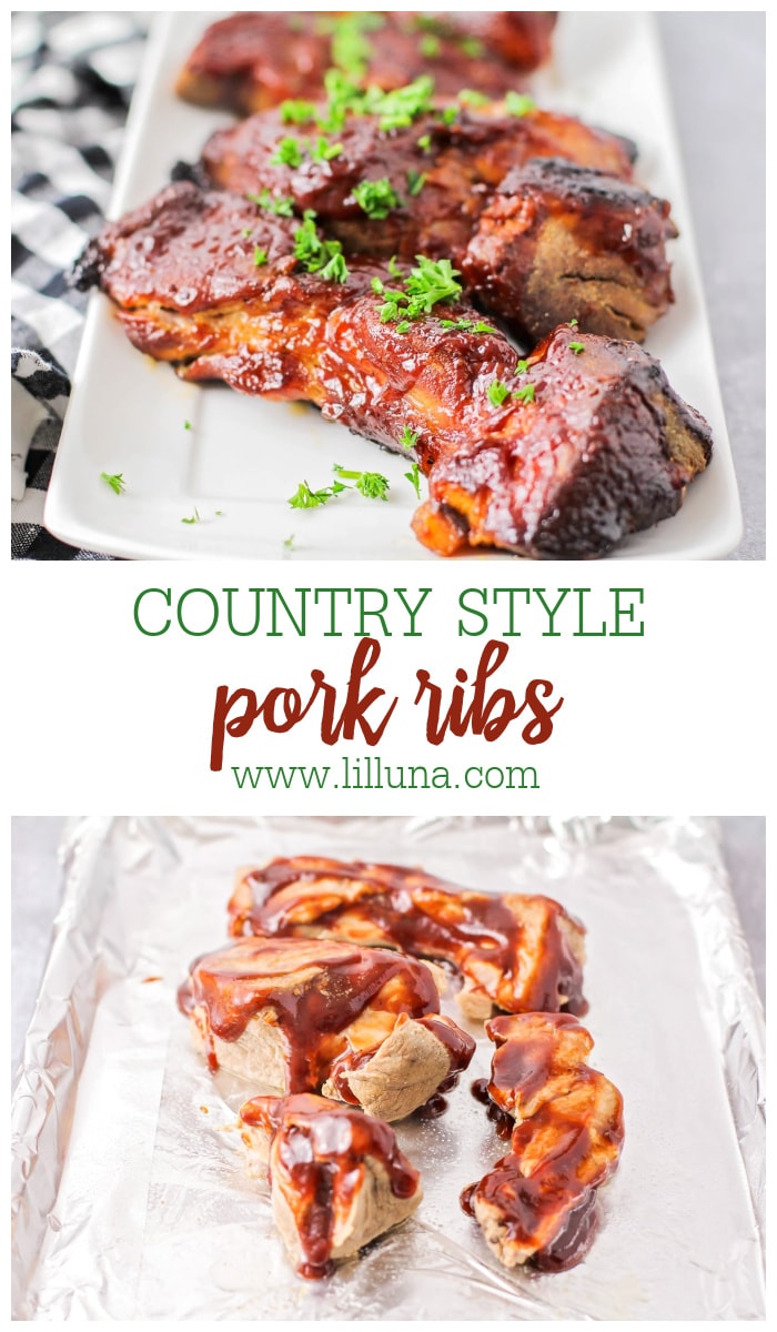 Country Style Pork Ribs {10 Minutes Prep!} | Lil' Luna