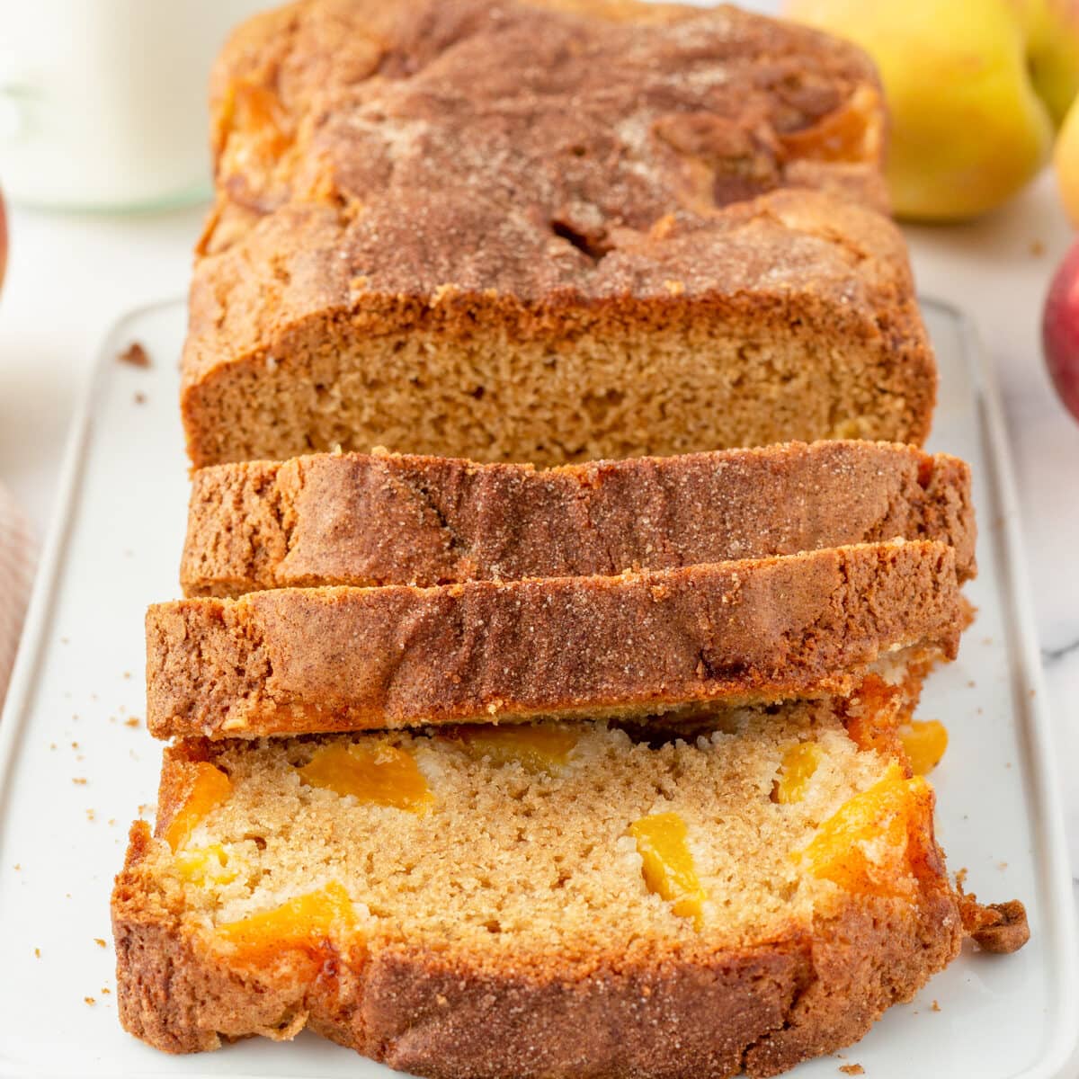 Easy Peach Bread Recipe {No Yeast!} | Lil' Luna