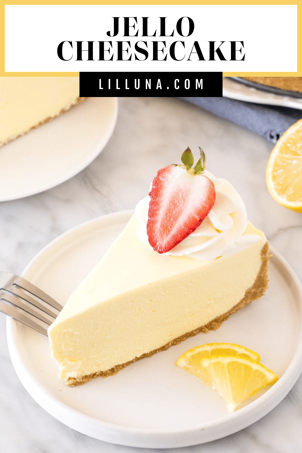 Easy Jello Cheesecake {No Bake!} | Lil' Luna