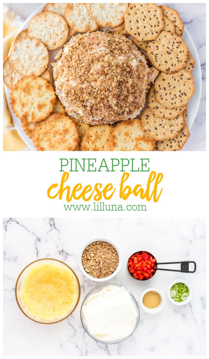 Pineapple Cheese Ball {Prepped in Minutes!} | Lil' Luna