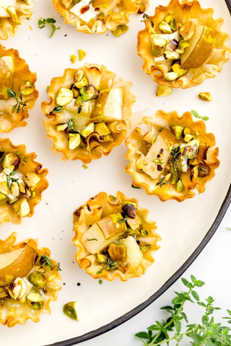 Brie and Pear Tarts {Surprisingly Simple!} | Lil' Luna