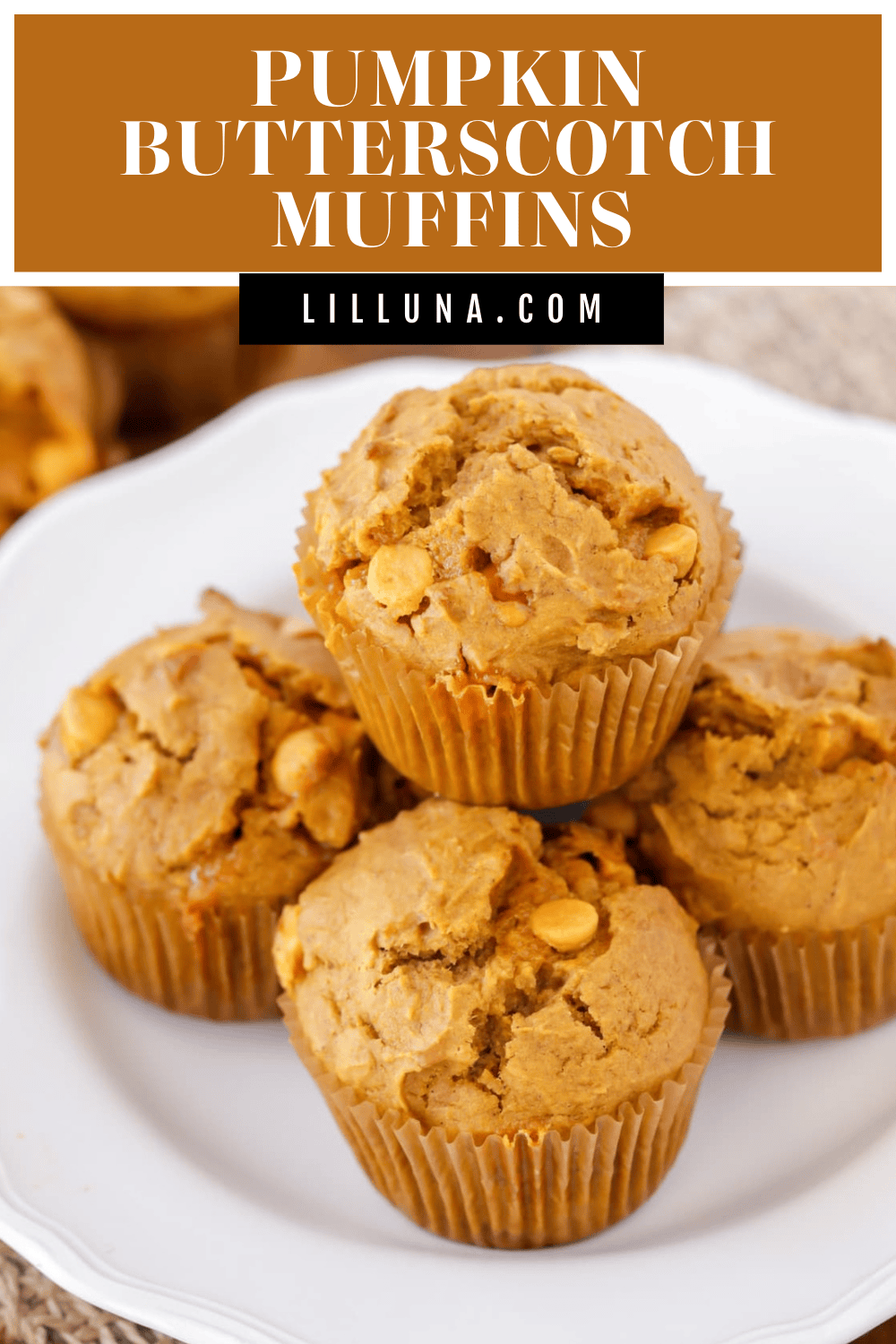 Easy Pumpkin Butterscotch Muffins | Lil' Luna