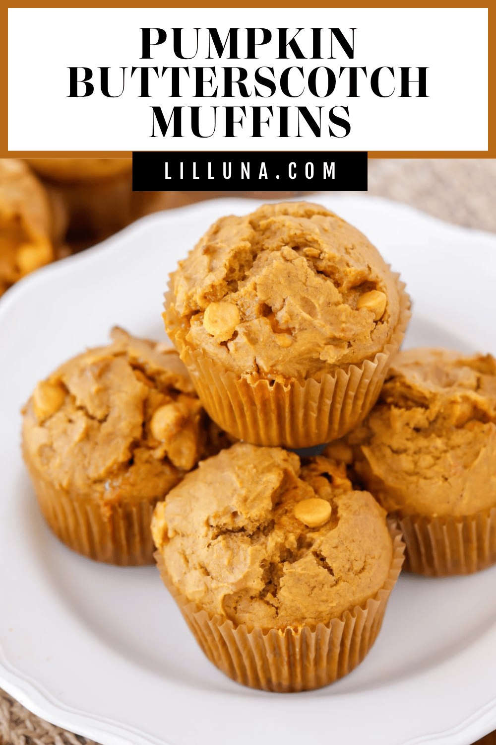 Easy Pumpkin Butterscotch Muffins | Lil' Luna