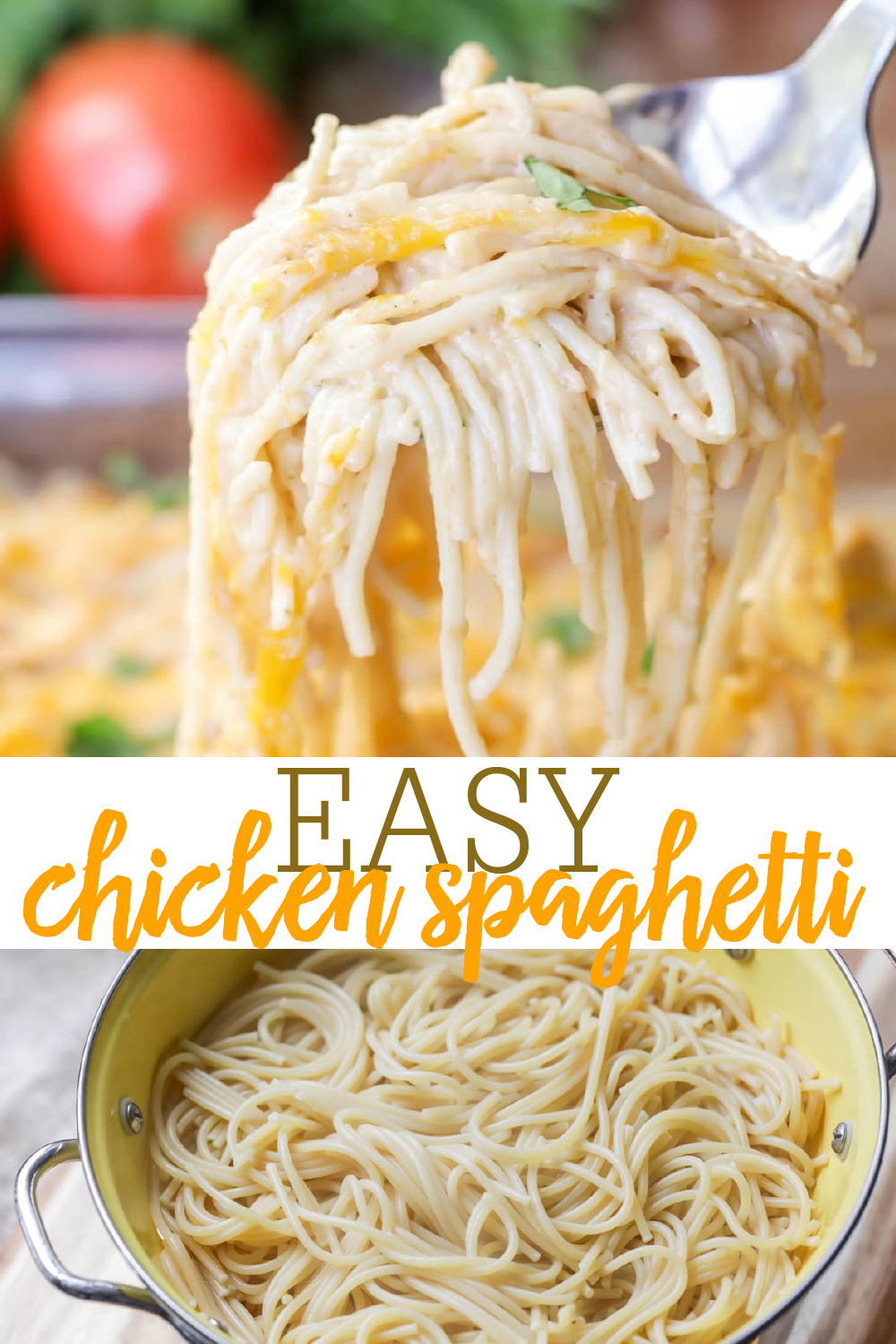 Chicken Spaghetti {SO Easy! +VIDEO} | Lil' Luna
