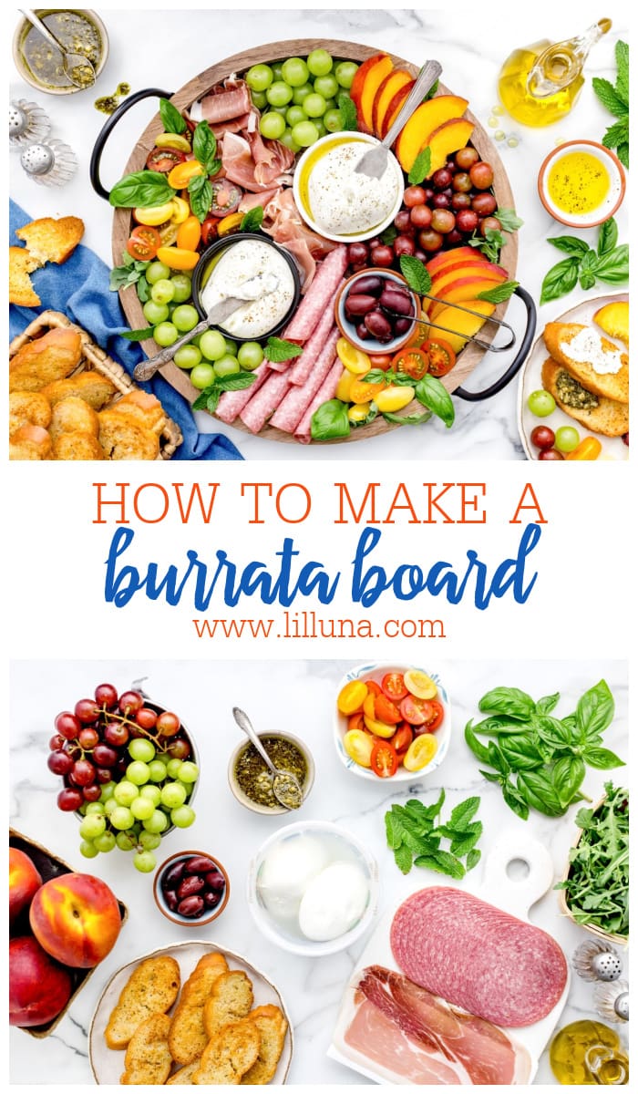 Burrata Board {A Party Perfect Cheese Board!} | Lil' Luna