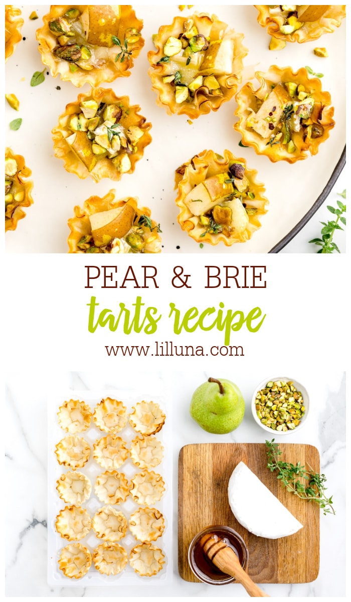 Brie and Pear Tarts {Surprisingly Simple!} | Lil' Luna