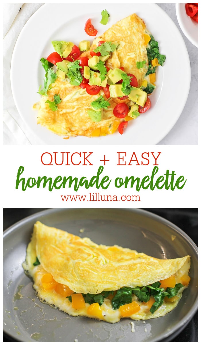 No Fail Easy Omelette {Made in Minutes!} | Lil' Luna