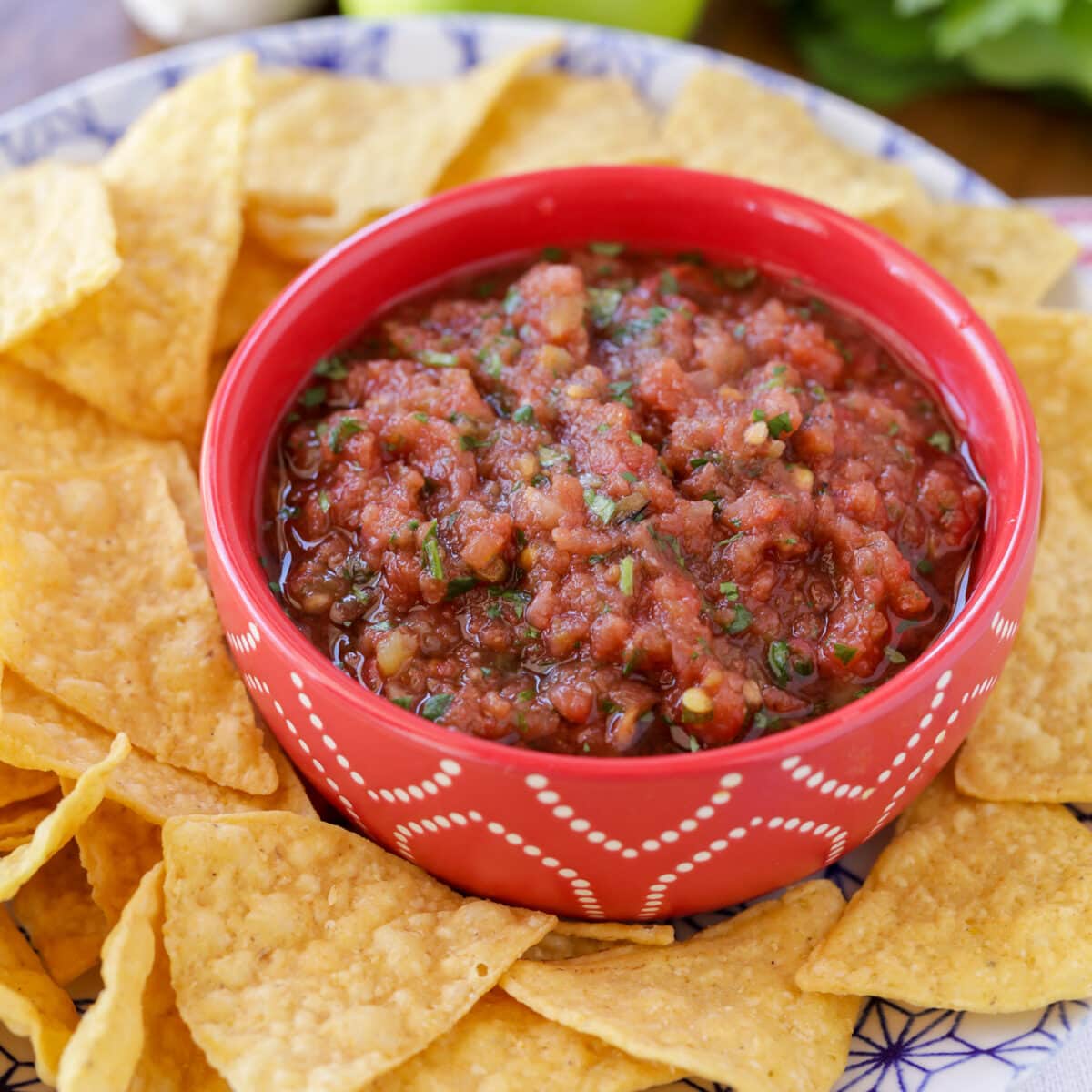 The BEST Homemade Salsa (Restaurant-Style) + VIDEO | Lil' Luna