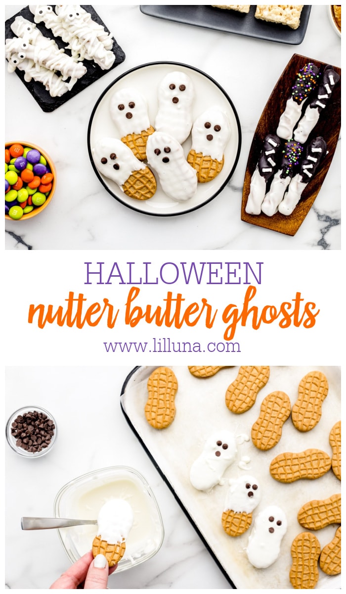 Nutter Butter Ghosts {Made in Minutes!} | Lil' Luna