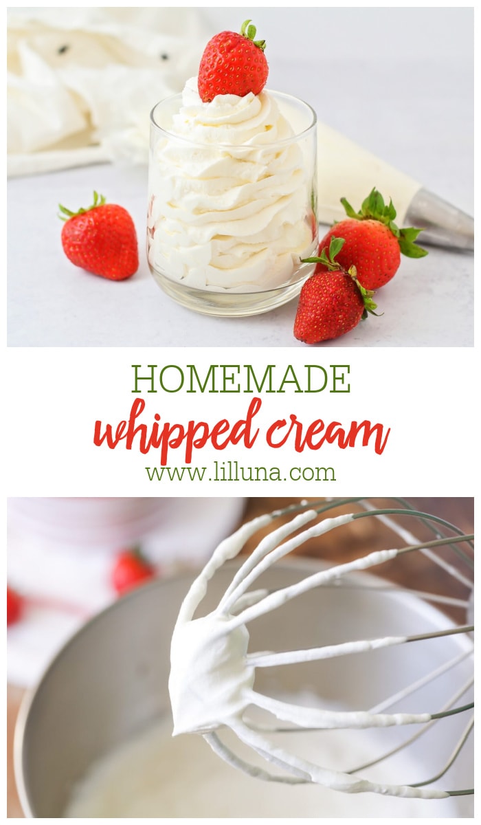 Homemade Whipped Cream Recipe | Lil' Luna