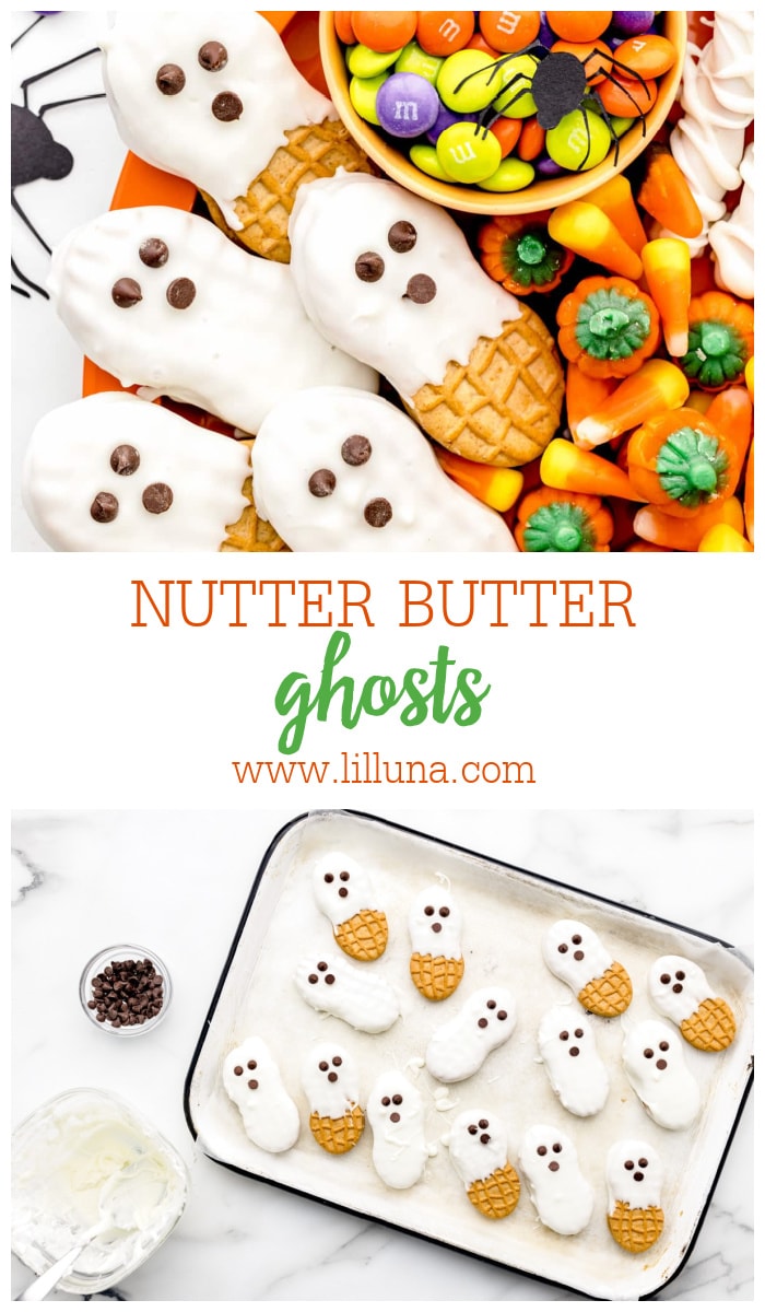 Nutter Butter Ghosts {Made in Minutes!} | Lil' Luna