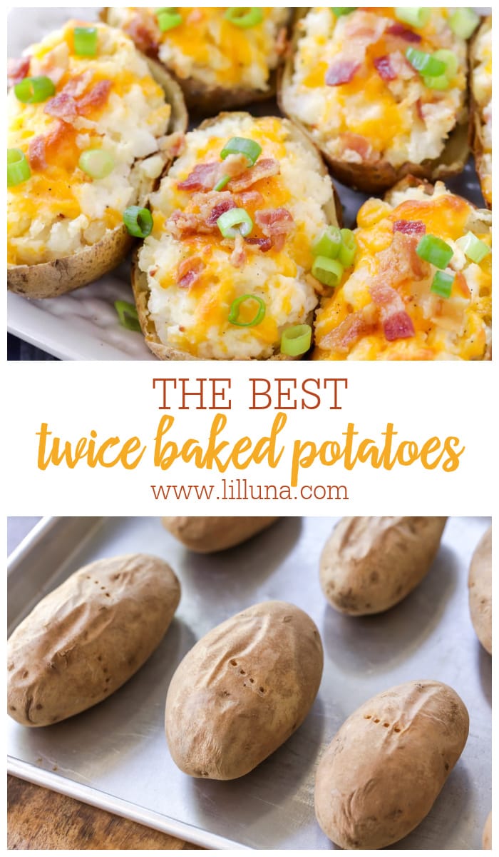 Twice Baked Potatoes {+VIDEO} | Lil' Luna
