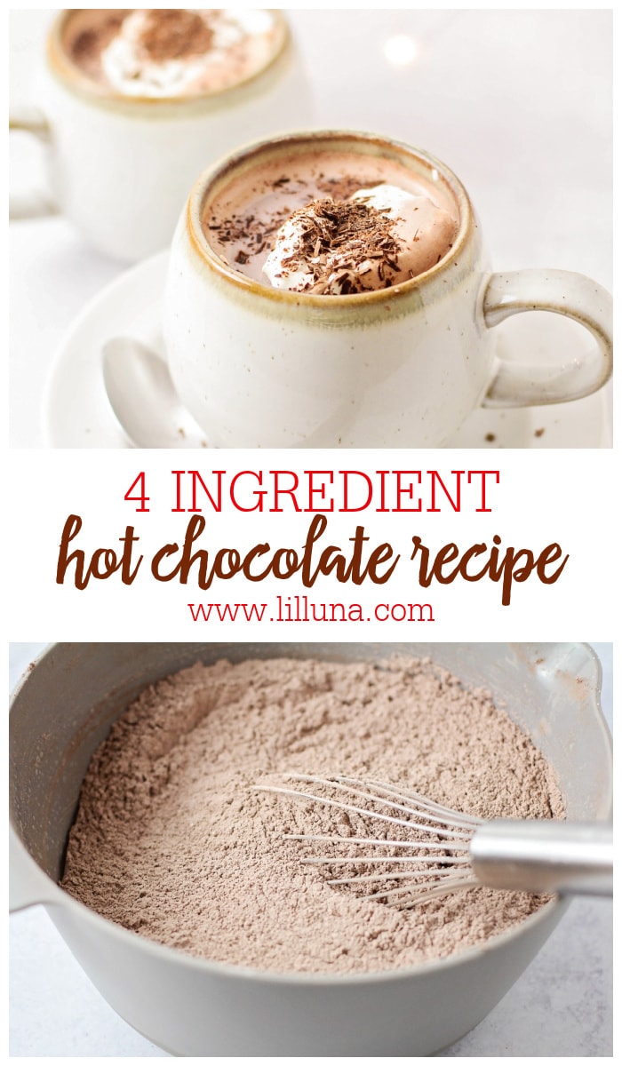 Best Hot Chocolate Recipe {4 Ingredients!} | Lil' Luna