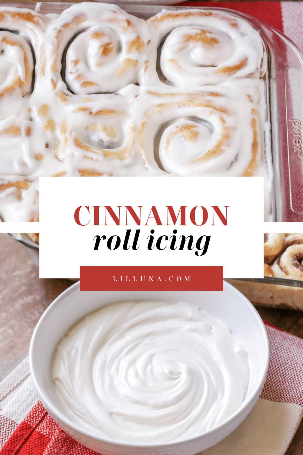 Best Cinnamon Roll Icing | Lil' Luna