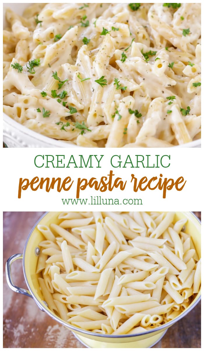 Creamy White Sauce Penne Pasta (+VIDEO) | Lil' Luna