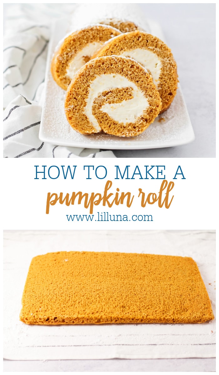 Classic Pumpkin Roll Recipe {+VIDEO} | Lil' Luna