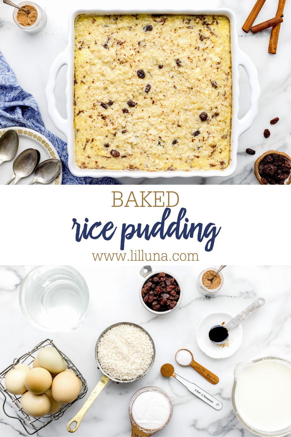 Baked Rice Pudding Recipe | Lil' Luna
