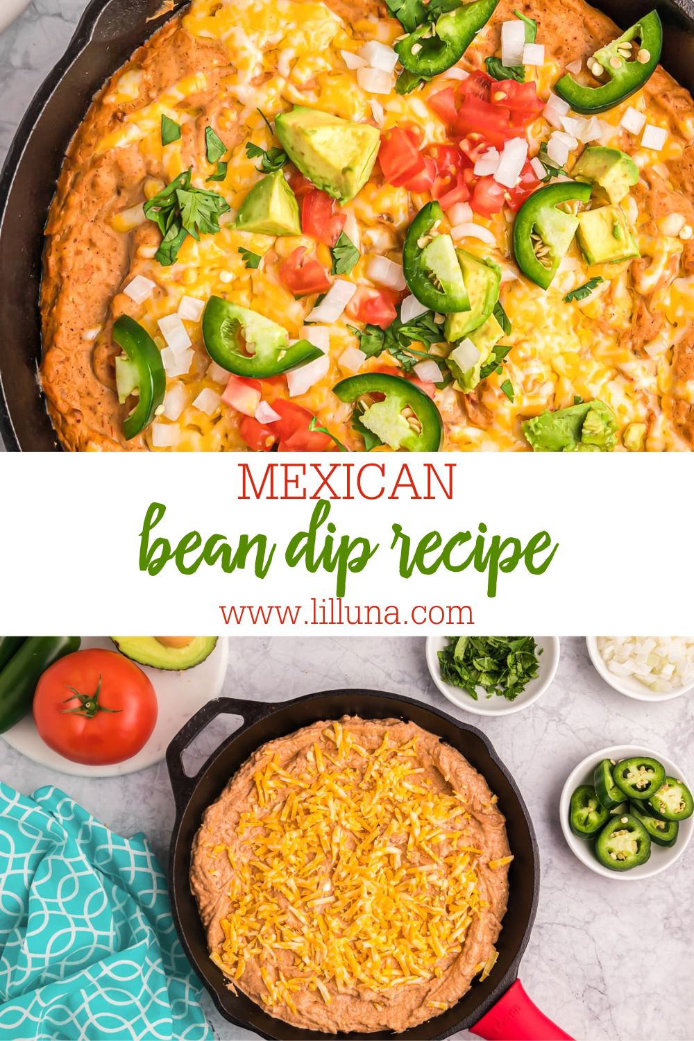 Mexican Bean Dip {Ready in 30 Minutes!} | Lil' Luna
