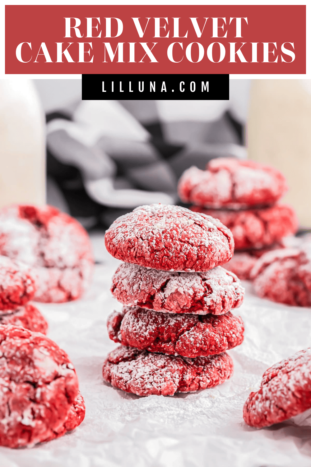 Red Velvet Cake Mix Cookies {Soft, Chewy, & EASY!} | Lil' Luna