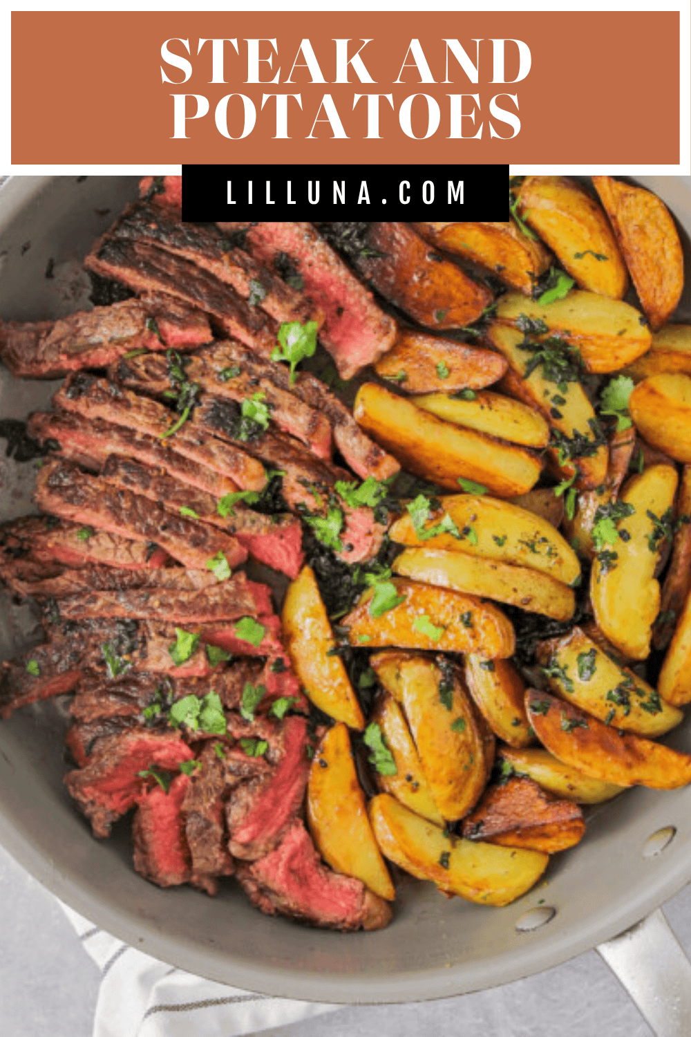 Steak and Potatoes {One Skillet Dish} | Lil' Luna