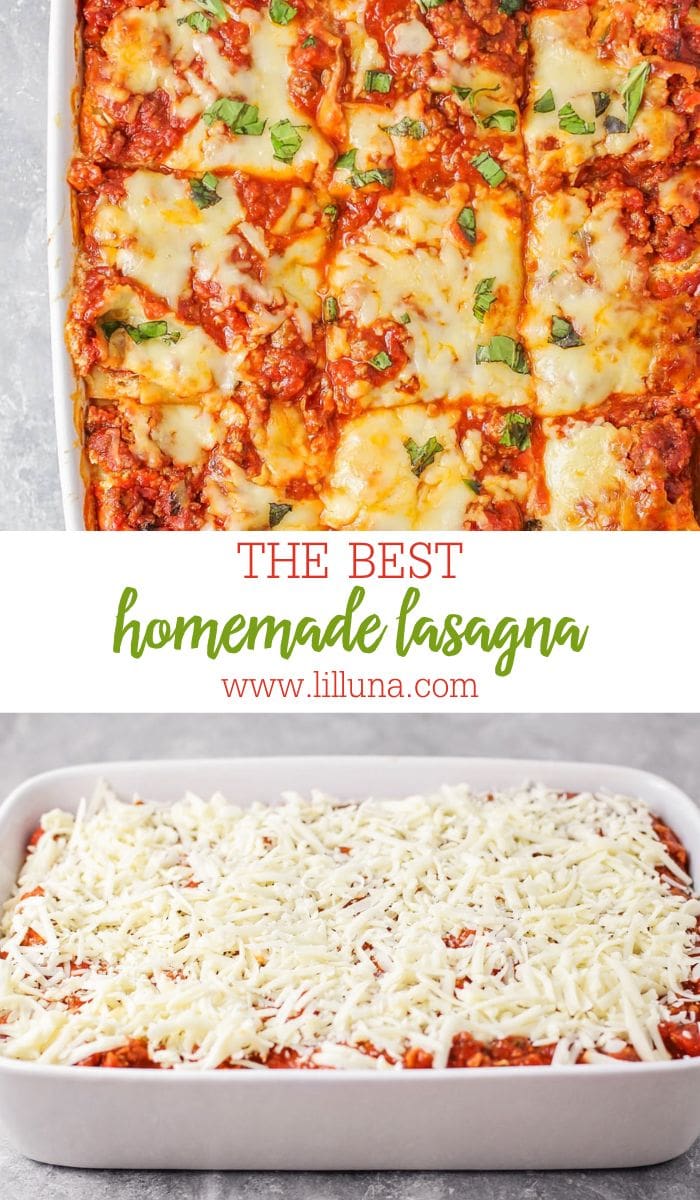 Homemade Lasagna {Easy to Make!} | Lil' Luna