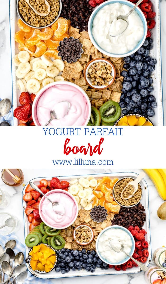 Yogurt Parfait Board {Fun Breakfast Board!} | Lil' Luna