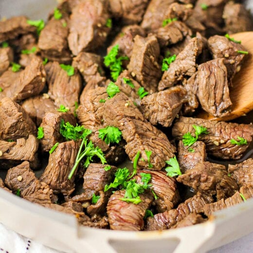 Steak Bites {Homemade Marinade!} | Lil' Luna