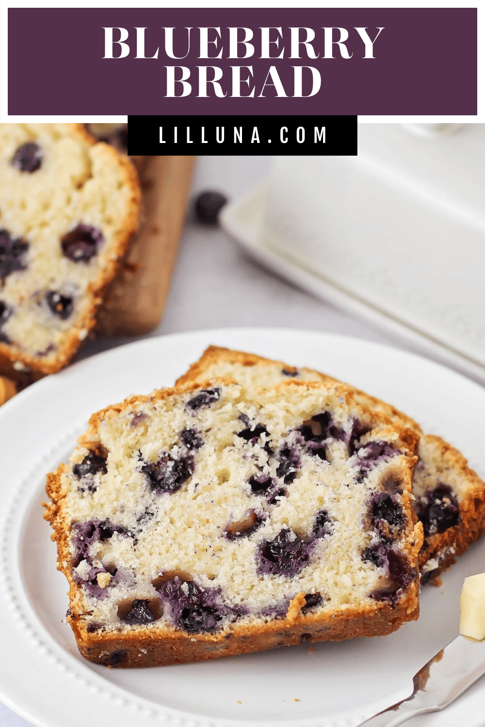 Easy Blueberry Bread Recipe | Lil' Luna