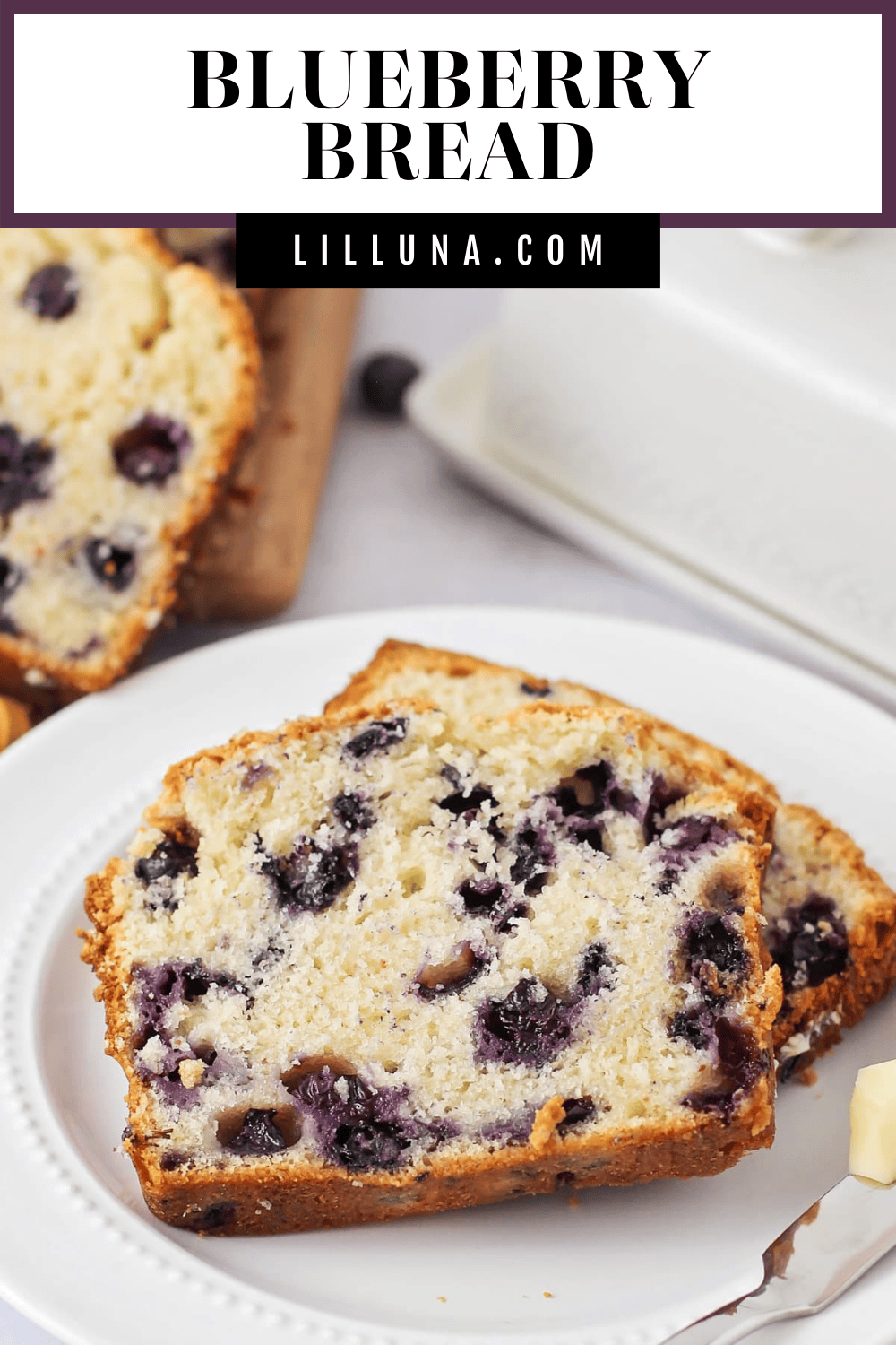 Easy Blueberry Bread Recipe | Lil' Luna