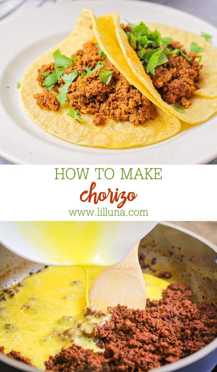 Homemade Chorizo Recipe {+VIDEO} | Lil' Luna