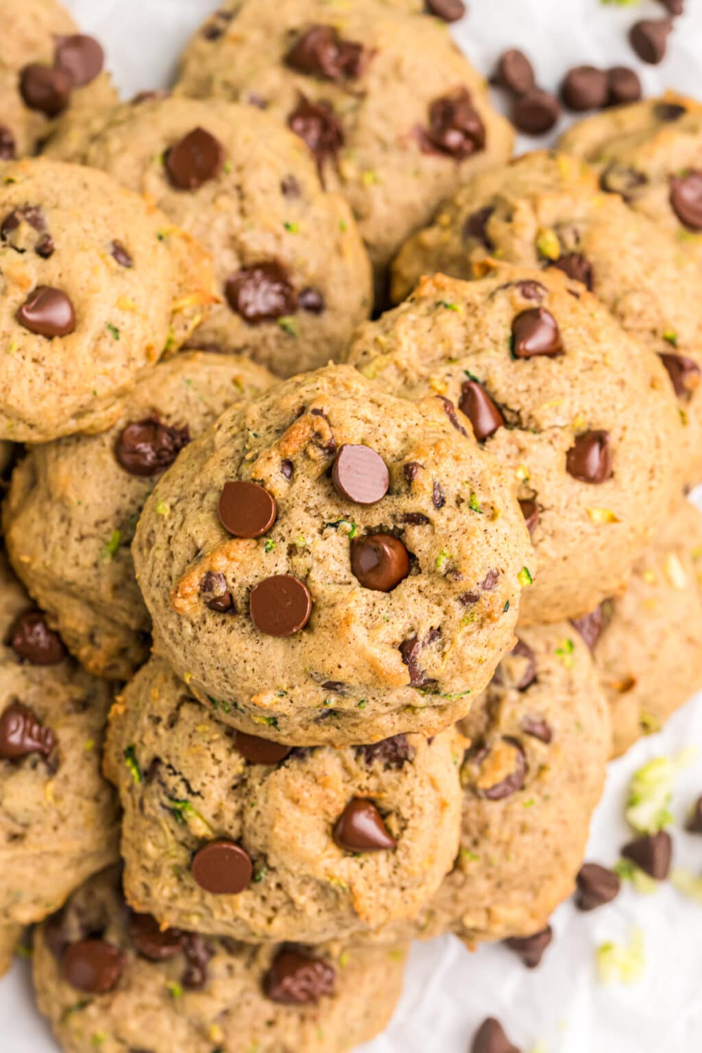 Zucchini Cookies {with Chocolate Chips!} | Lil' Luna