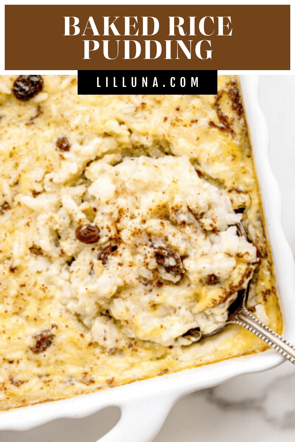 Easy Baked Rice Pudding Recipe| Lil' Luna