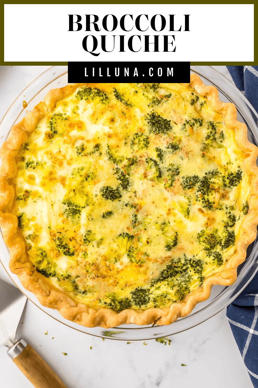 Quick & Easy Broccoli Quiche | Lil' Luna