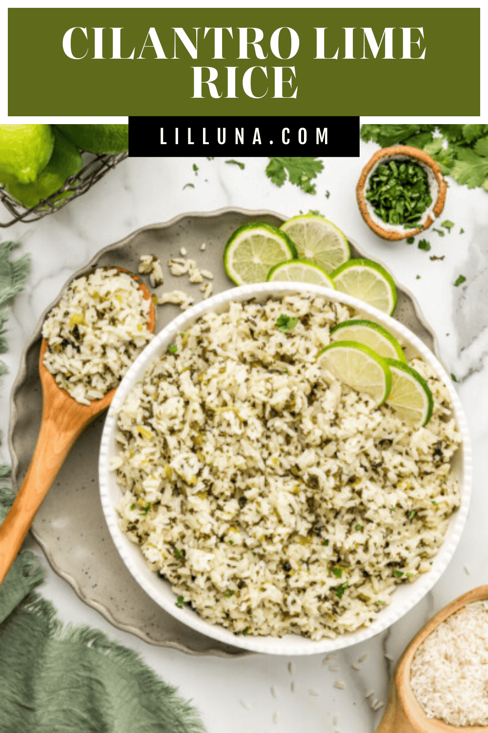 Easy Cilantro Lime Rice | Lil' Luna