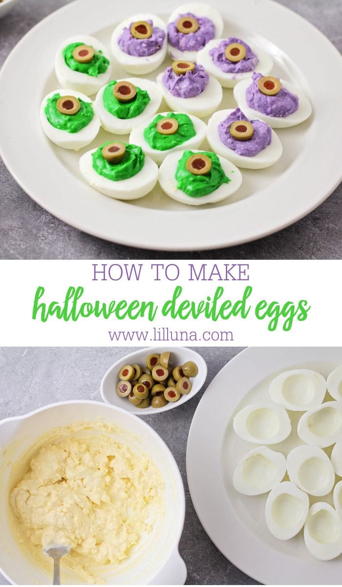 Halloween Deviled Eggs | Lil' Luna