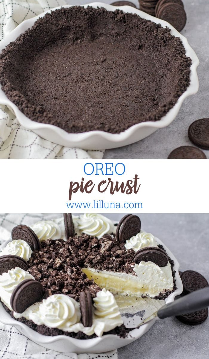 Oreo Pie Crust {Made in Minutes!} | Lil' Luna