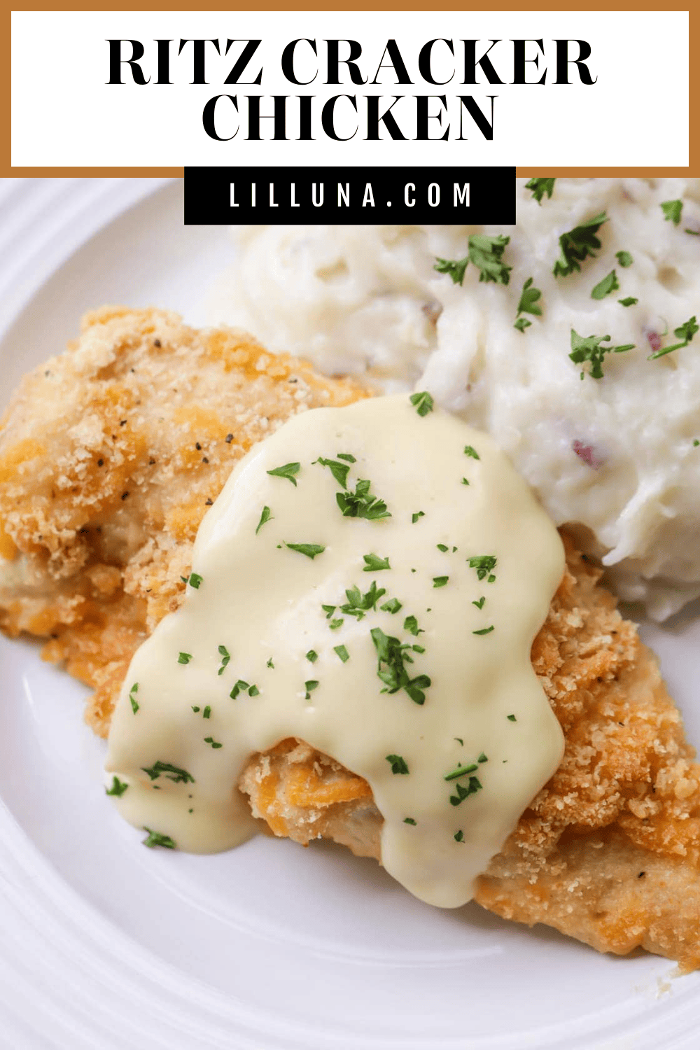 Crispy Ritz Cracker Chicken | Lil' Luna
